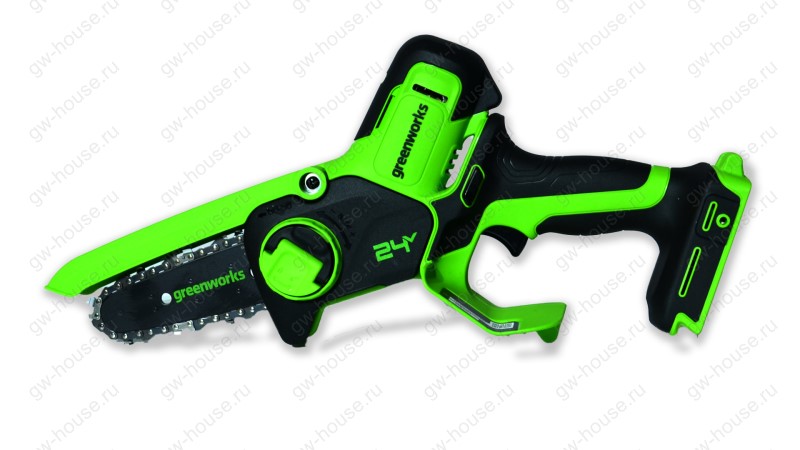 Купить Цепная мини пила аккумуляторная Greenworks G24MCS10, 24V, 10см ...