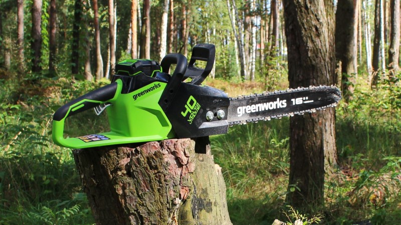 Купить Цепная пила аккумуляторная Greenworks GD40CS18K4, 40V, 40 см ...