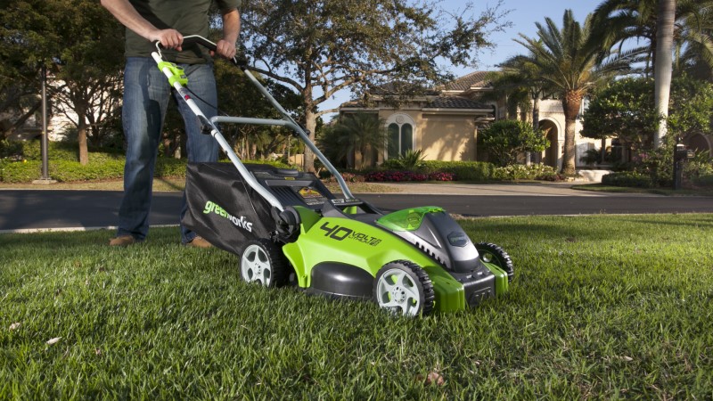 Купить Газонокосилка аккумуляторная Greenworks G40LM35, 40V, 35 см, без ...