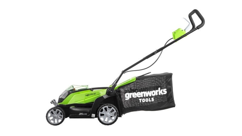 Купить Газонокосилка аккумуляторная Greenworks, 40V, G40LM35K4, 35 см ...