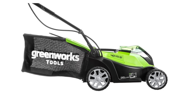 Купить Газонокосилка аккумуляторная Greenworks, 40V, G40LM35K4, 35 см ...