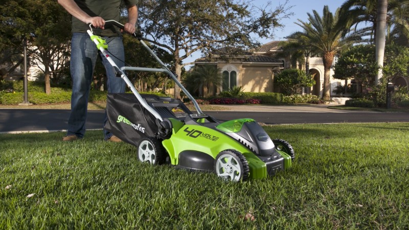 Купить Газонокосилка аккумуляторная Greenworks, 40V, G40LM35K4, 35 см ...