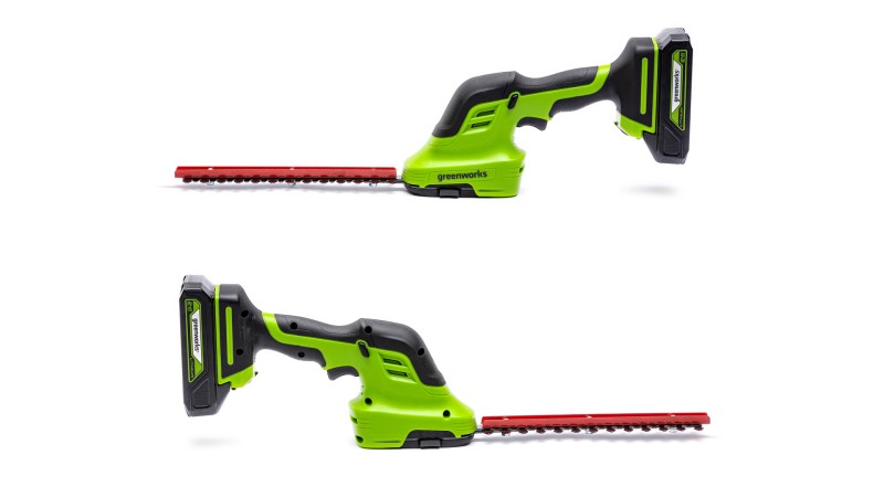 Купить Садовые ножницы-кусторез аккумуляторные Greenworks G24SHT, 24V ...